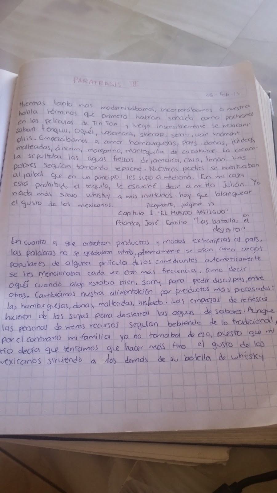 Lectura y Expresión ll: PARÁFRASIS.